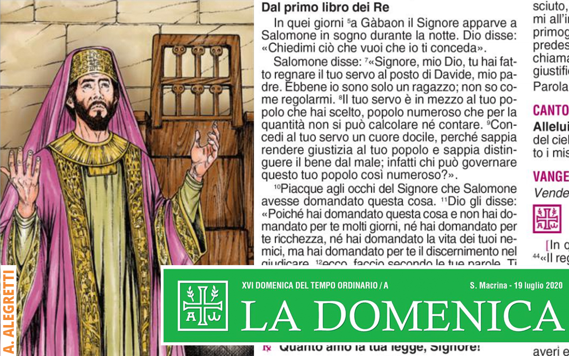 Foglietto La Domenica - XVII Domenica fra l'Anno (A) – Parrocchia San ... Foglietto La Domenica - XVII Domenica fra l'Anno (A) – Parrocchia San ...