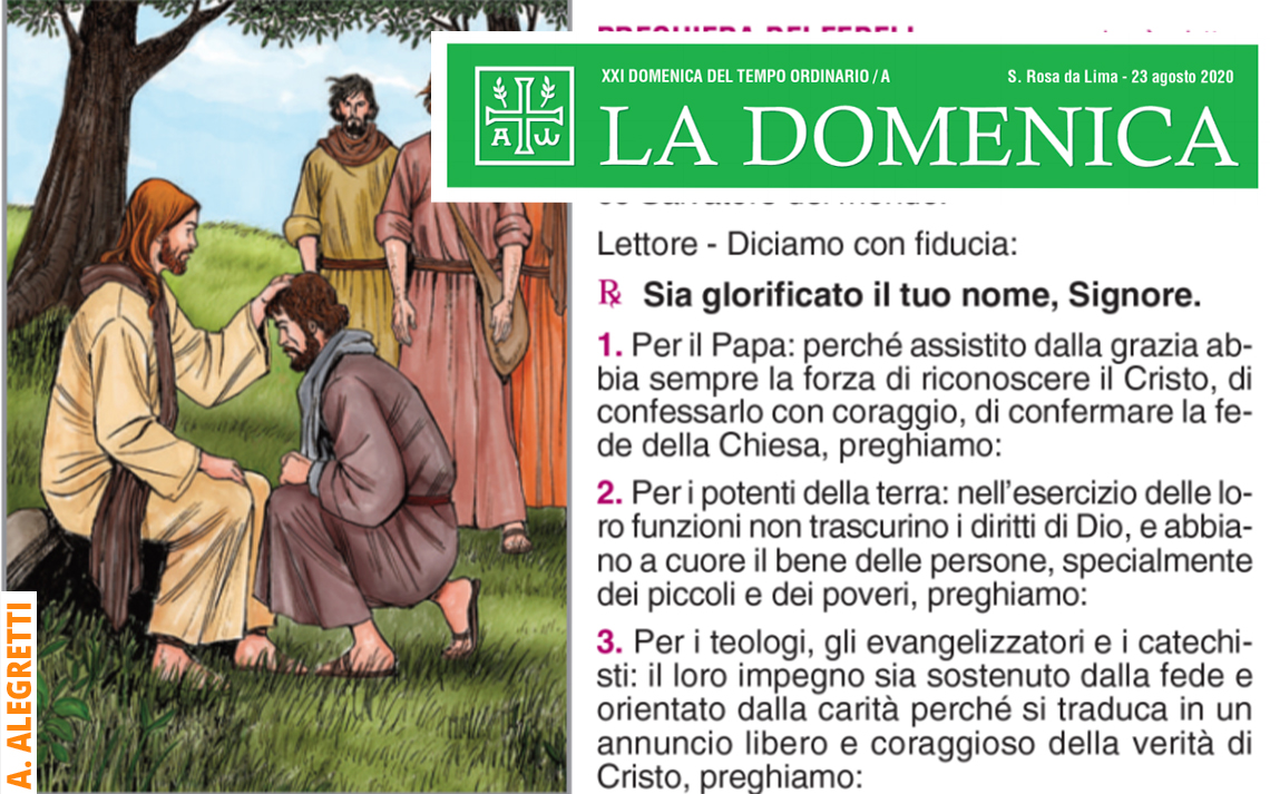 Foglietto La Domenica - XXI Domenica fra l'Anno – Parrocchia San ... Foglietto La Domenica - XXI Domenica fra l'Anno – Parrocchia San ...